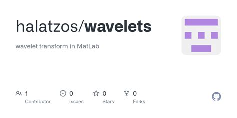 Github Halatzoswavelets Wavelet Transform In Matlab