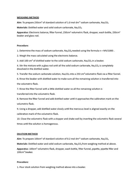 Standard Solution Chemistry Pdf Cooking Food And Wine Standard Solution Chemistry Pdf Cooking Food And Wine