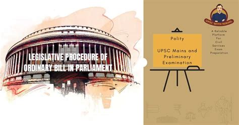 Legislative Procedure Of Ordinary Bill In Parliament