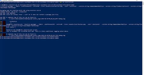 Unable To Create Windows App Package With Electron Packager