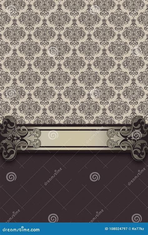 Elegant Vintage Background Stock Illustration Illustration Of Ornamental Retro 108024797