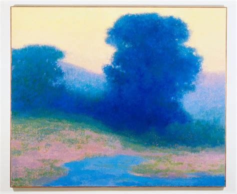 Richard Mayhews Transportive Mindscapes At 96 One Color Landscape