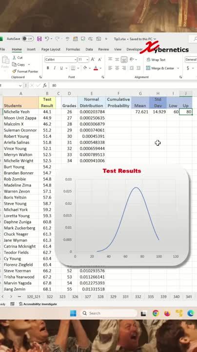 Xybernetics Inc On Linkedin Area Chart Under Bell Curve In Excel Excel Tips And Tricks Part 1