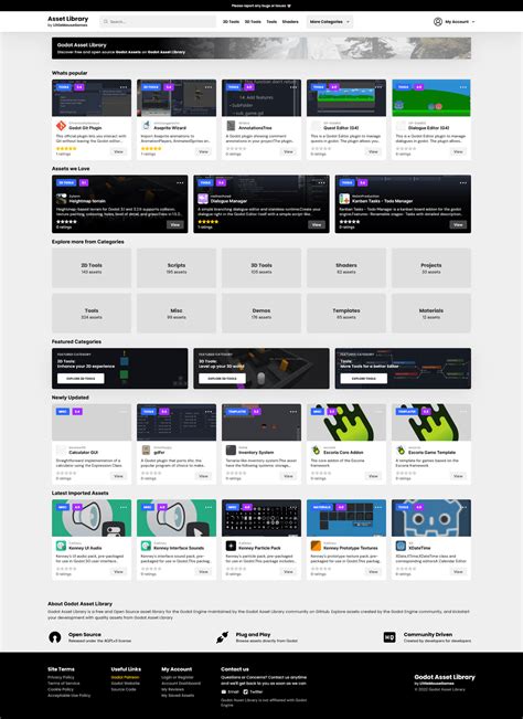 Godot Asset Library Is An Open Source Agplv3 Asset Library Mirror That Features Reviews