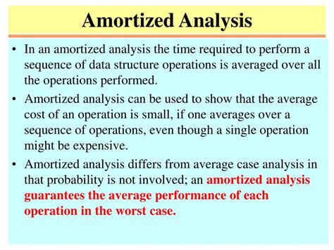 Ppt Amortized Analysis Powerpoint Presentation Free Download Id