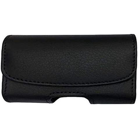 Classic Pouch With Belt Clip For Dexcom G7 Receiver Horizontal2 Black