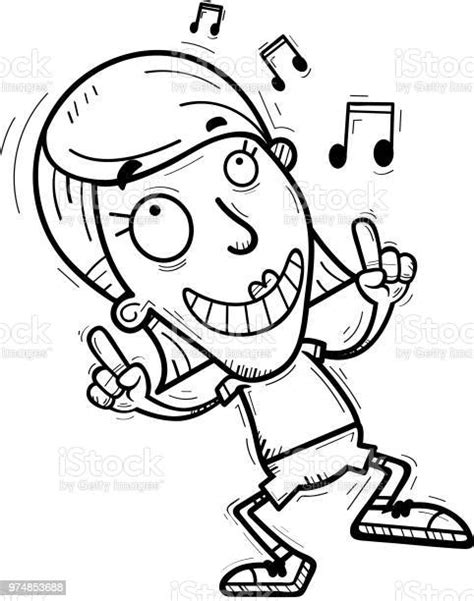 Cartoon Woman Dancing Stock Illustration Download Image Now Cartoon