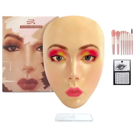 Ticheromu Makeup Practice Face Board 3d Realistic Pad With India Ubuy