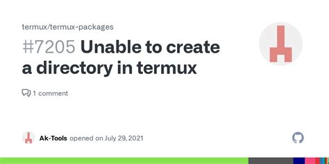 Unable To Create A Directory In Termux · Issue 7205 · Termuxtermux
