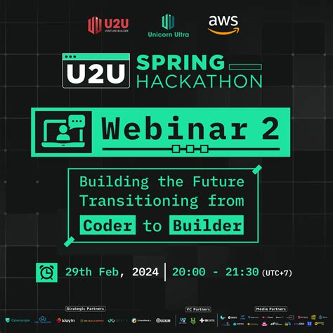 U2u Spring Hackathon Webinar 2 Building The Future — Transitioning From Coder To Builder By