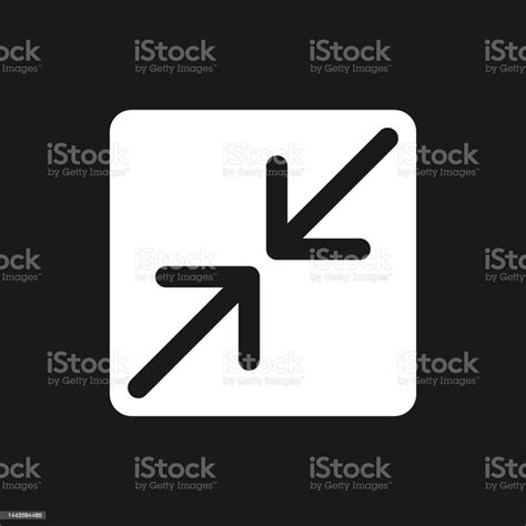 screen minimizing dark mode glyph ui icon stock illustration download