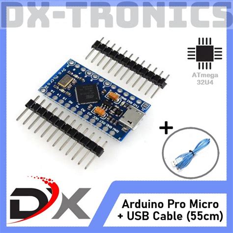 Jual Arduino Pro Micro Atmega32u4 5v 16mhz Promicro Usb Cable Shopee Indonesia