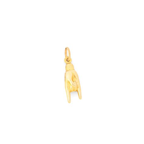 Vintage Mano Cornuto 14k Gold Charm