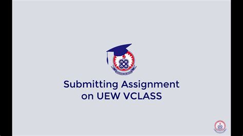 Submitting Assignment On Uew Vclass Youtube