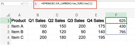Master Excels Byrow Function Transform Your Spreadsheet Calculations
