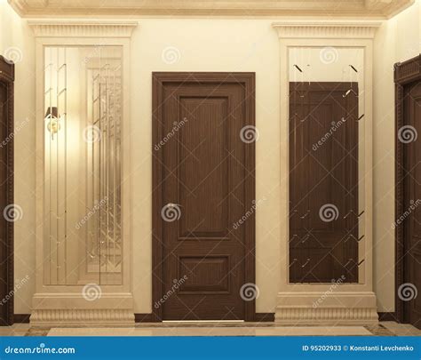 Render Of The Passageway Stock Illustration Illustration Of Hallway 95202933