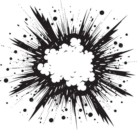 Premium Vector Comic Book Impact Black Logo Design With Explosion Black And Bold Comic