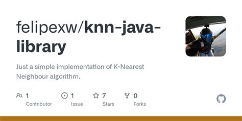 Github Felipexwknn Java Library Just A Simple Implementation Of K Nearest Neighbour Algorithm
