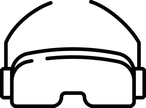 Ski Goggles Outline Vector Illustration 42392484 Vector Art At Vecteezy