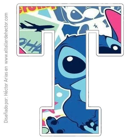 Stitch Alphabet Silueta Disney Banner Imprimible Para Cumpleaños Motivo De Cumpleaños