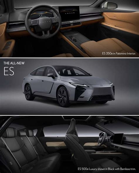 2026 Lexus Es Interior Features Colors And Design
