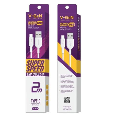 Jual Kabel Data Usb Type C V Gen Vcb Fast Charging Kabel Data Vgen Type C M Meter