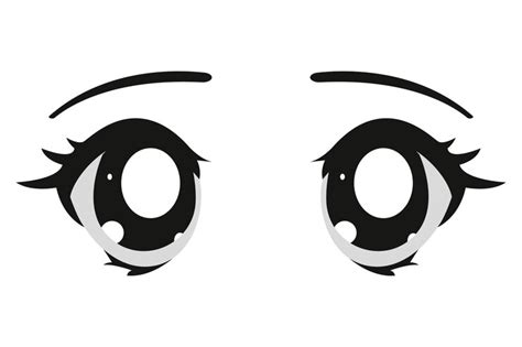 Premium Vector Cute Anime Girl Eyes Vector Illustration