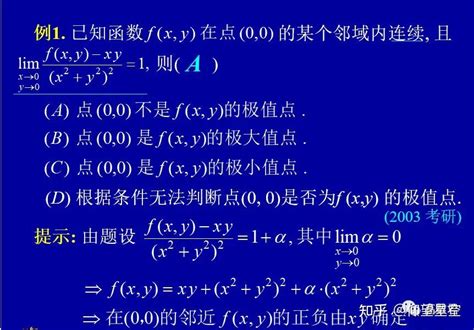 多元函数的极值及其求法 知乎