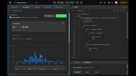 2109 Adding Spaces To A String C Simple And Easy Explanation Leetcode Daily Question