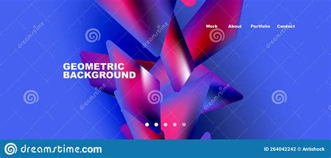 Geometric Abstract Background Design Template Stock Vector