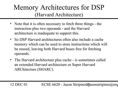 DSP Architecture PPT Operating Systems Computer Software And Applications
