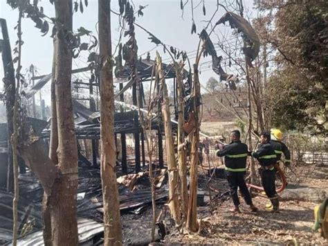 စနဲတွင် မီးလောင်မှုဖြစ်ပွားသဖြင့် နေအိမ် ၁ ဆောင် မီးလောင်ပြာကျ Arakan Bay News