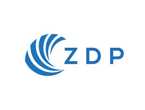 Zdp Letter Logo Design On White Background Zdp Creative Circle Letter