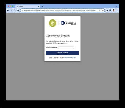 OmicsBox Sign Up Activation Tutorial