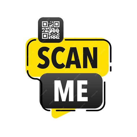 Premium Vector Scan Me Icon With Qr Code Inscription Scan Me Qr Code Label