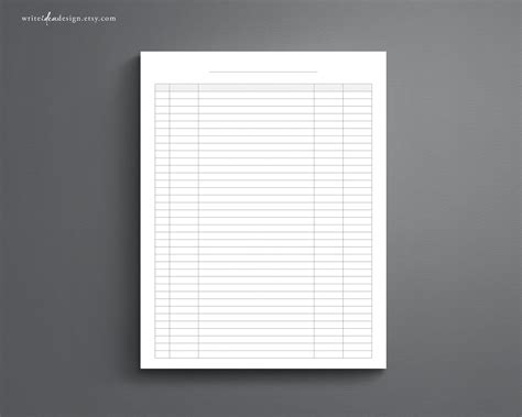 Printable Transaction Log Transaction Logbook Transaction Notebook Record Log Transaction