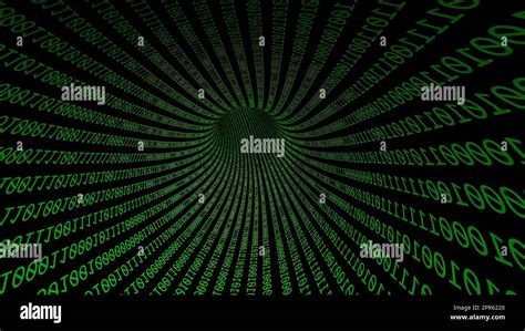 Driving Through Binary Data Tunnel Stock Photo Alamy