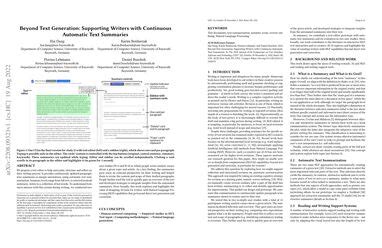 Beyond Text Generation Supporting Writers With Continuous Automatic