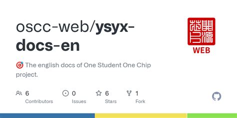 GitHub Oscc Web Ysyx Docs En Dart The English Docs Of One Babe One Chip Project