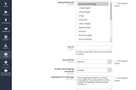 how to configure fedex carrier in magento