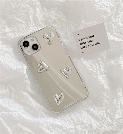 💗주문폭주💗15시리즈 입고 분위기여신 샤이 하트미러케이스 에이블리