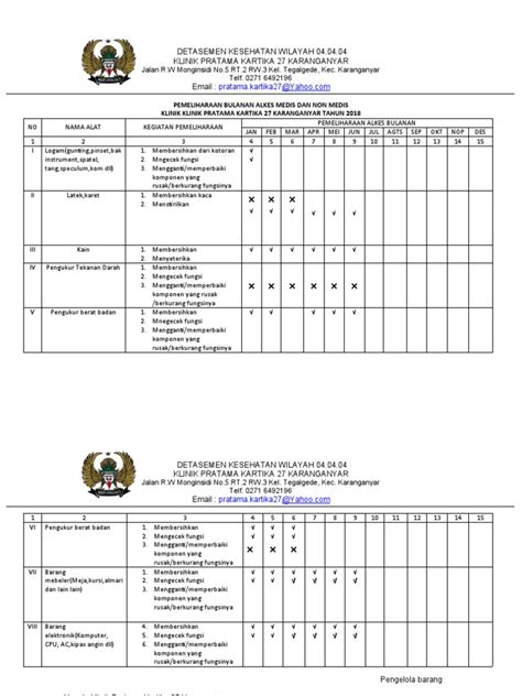 1 Bukti Pemeliharaan Dan Monitoring Prasarana Pdf