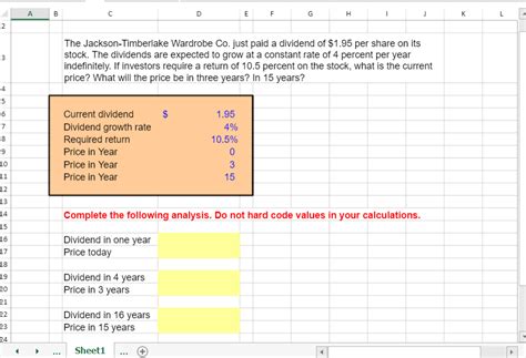 Solved Please Show Me The Excel Formula To Solve Each And I Chegg Com