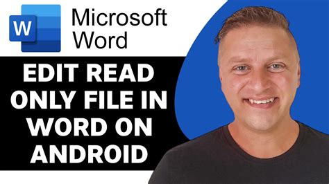 How To Edit Read Only File In Word On Android Microsoft Word Tutorial
