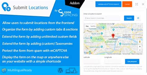 Progress Map Submit Locations WordPress Plugin CoderMarket
