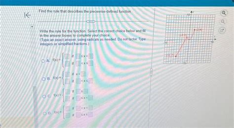 solved ↑ find the rule that describes the piecewise defined