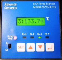 8 Channel Temperature Scanner RTD Input At 7200 Unit Panel Instruments Accessories In