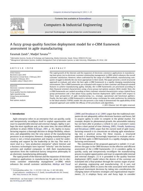 A Fuzzy Group Quality Function Deployment Model For E Crm