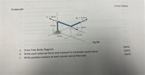[solved] Problemh4 A Draw Free Body Diagram B Write Each