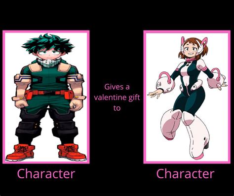 Valentines Day Meme Izuku And Ochako By Tara012 On Deviantart